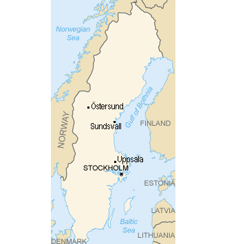 Sweden Resources Map